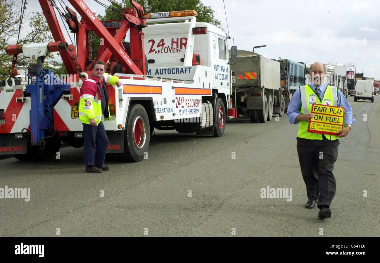 Fuel Crisis Blockade Colwick Stock Photo - Alamy