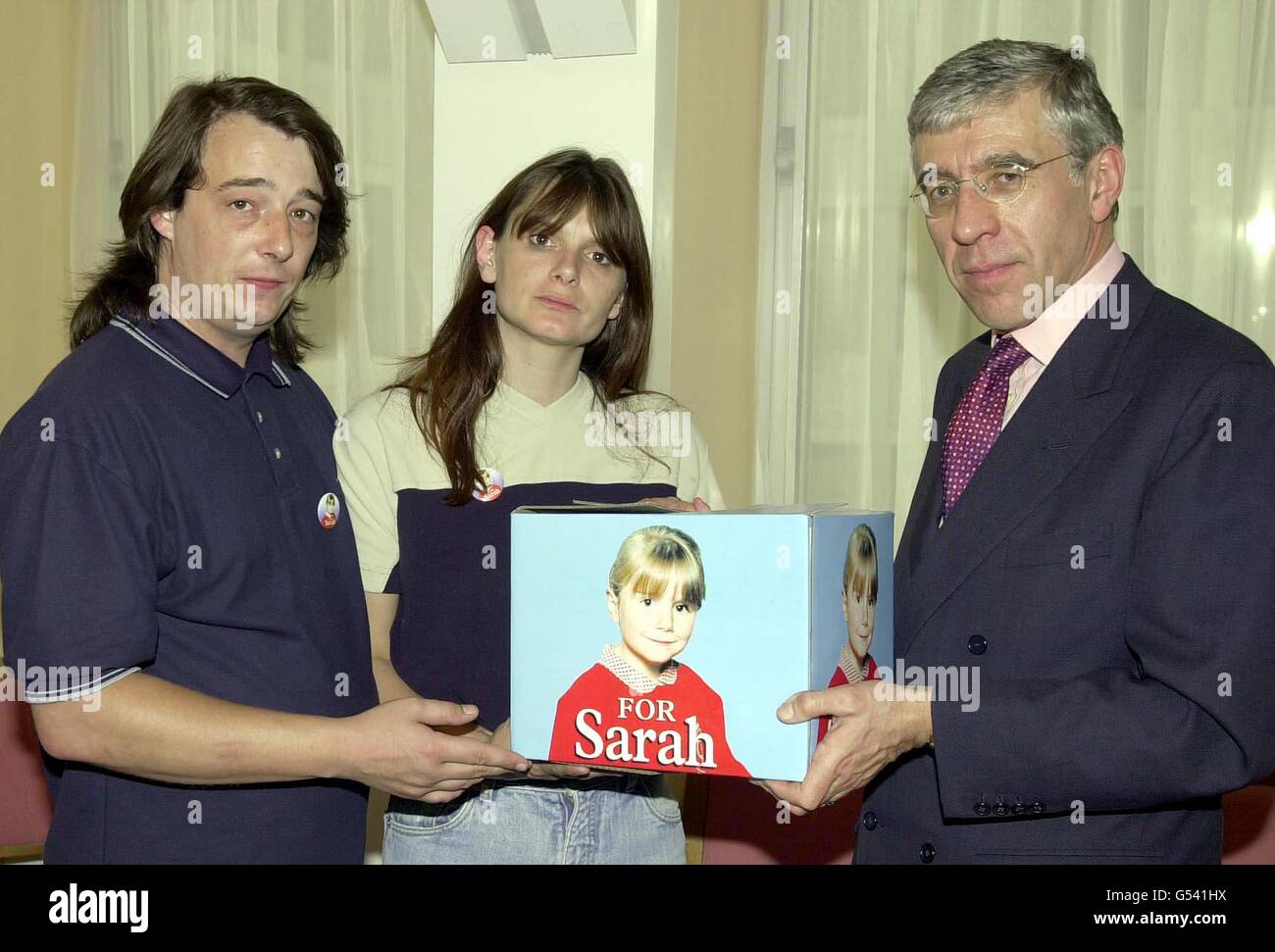 Michael and Sara Payne, the parents of murdered schoolgirl Sarah Payne ...