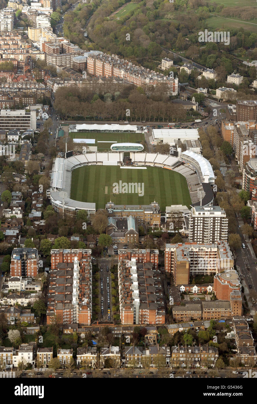 Lords cricket ground aerial hi-res stock photography and images - Alamy