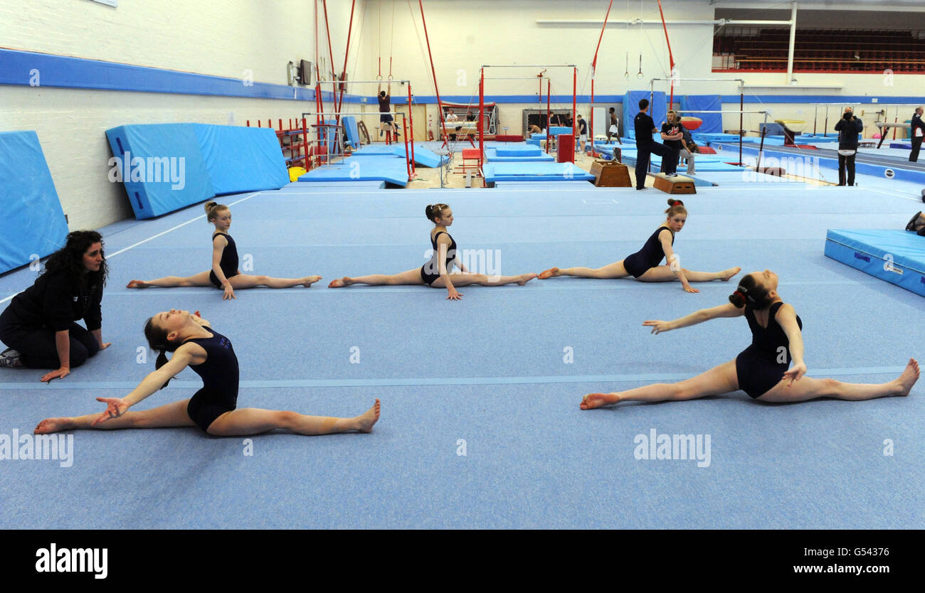 The British Gymnastics Women's Junior European Championship squad hold ...