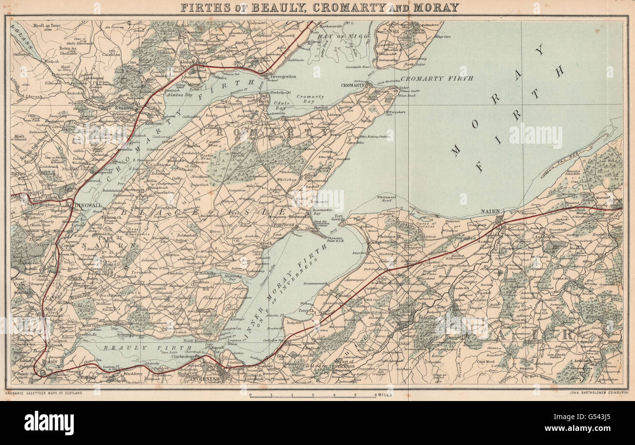 Map of moray firth hi-res stock photography and images - Alamy