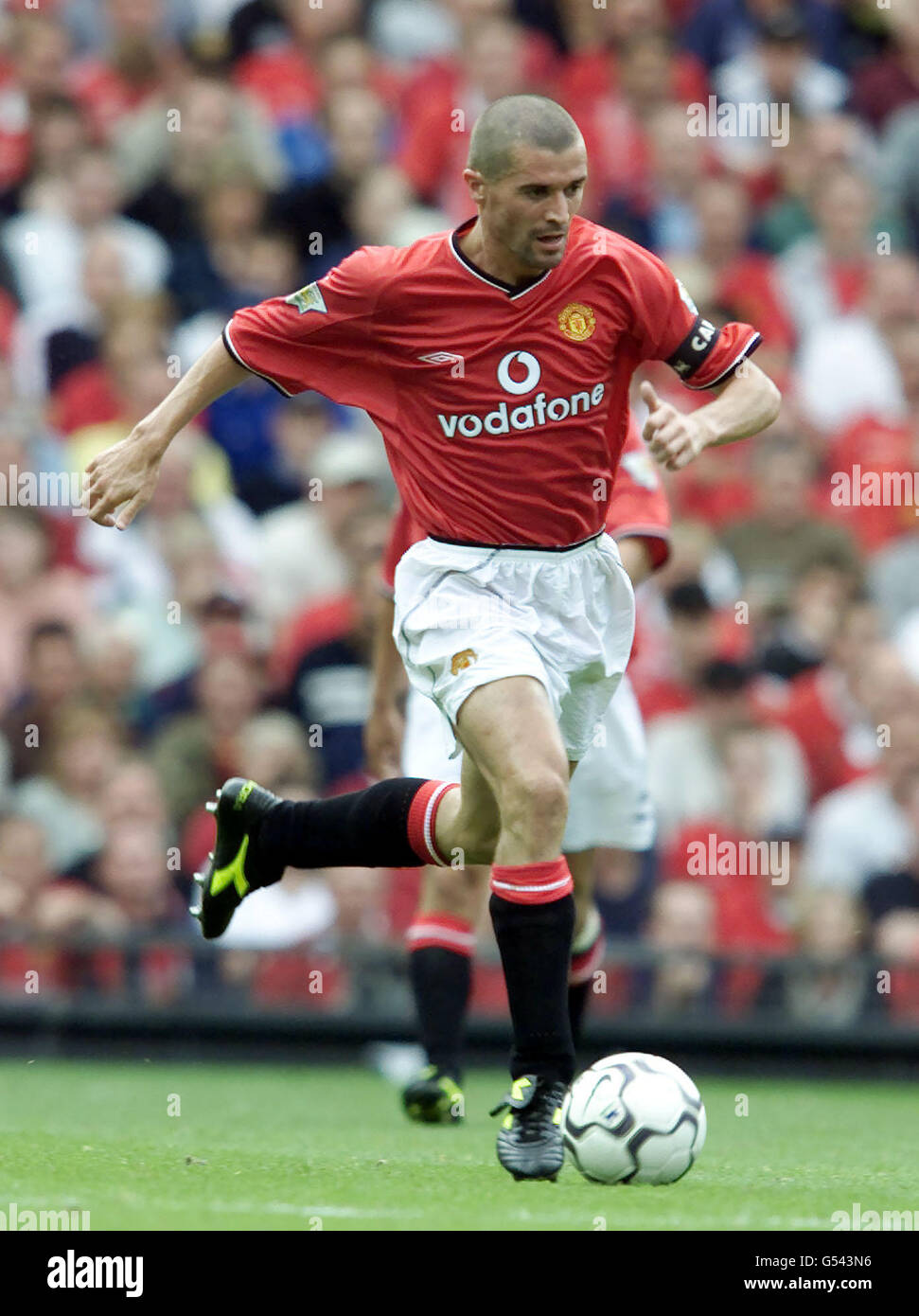 Man U v N'castle Roy Keane Stock Photo - Alamy