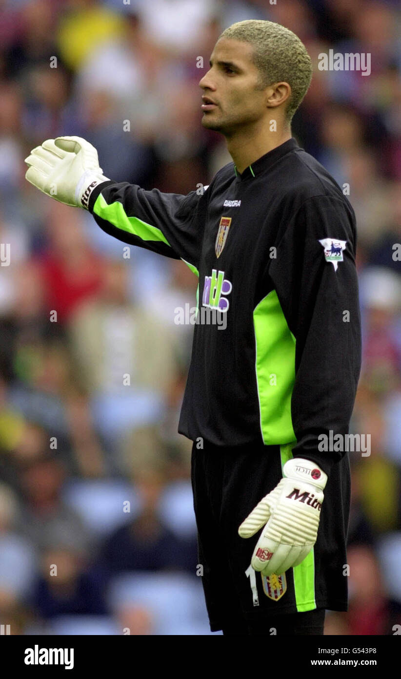 Aston Villa goalkeeper David James in action against Chelsea, during ...