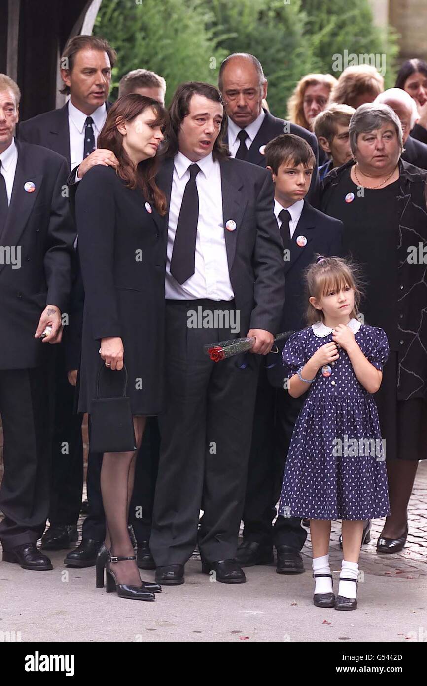 Sara and Michael Payne at the funeral of their daughter Sarah at St ...