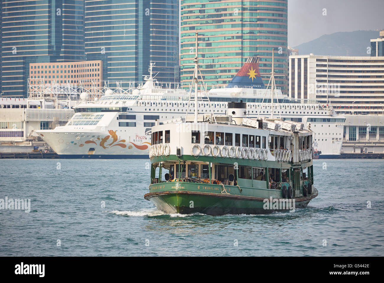 Hong kong star ferry ferries ships boats transportation victoria ...