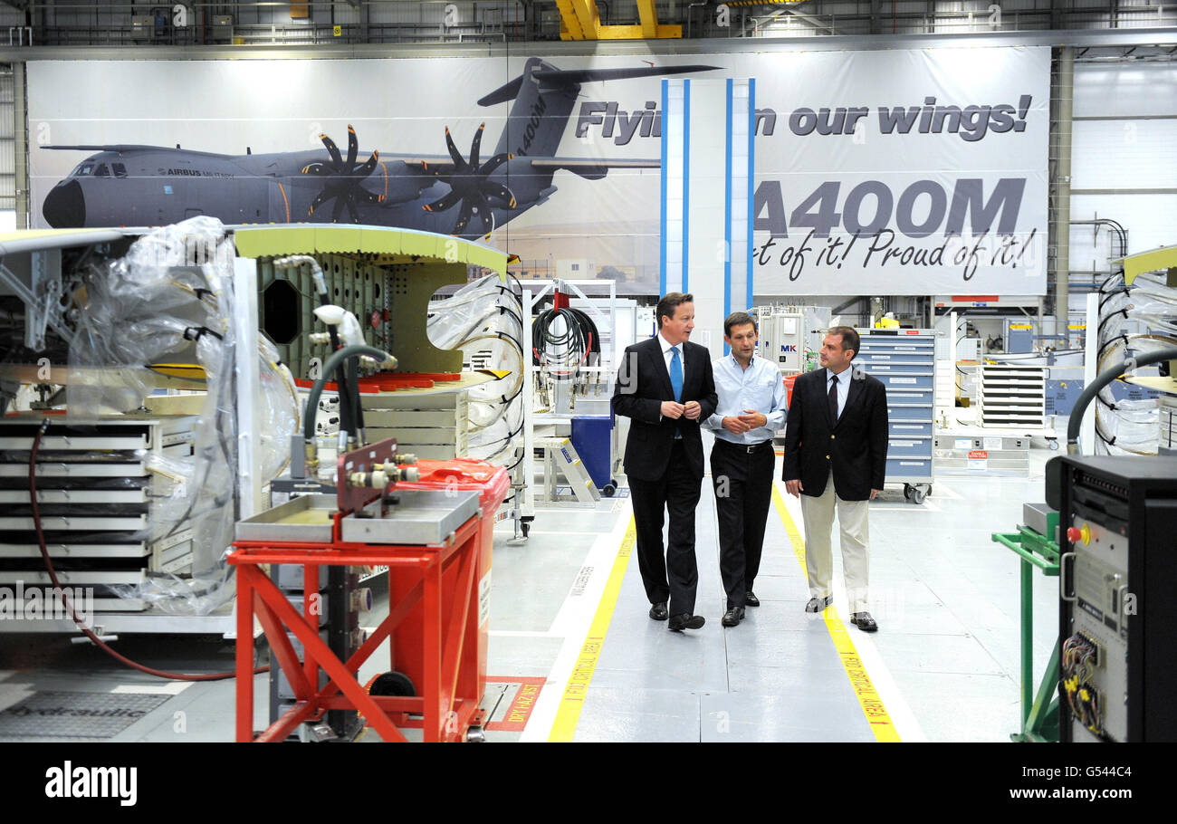 During her visit to the cameron factory in bristol hi-res stock ...