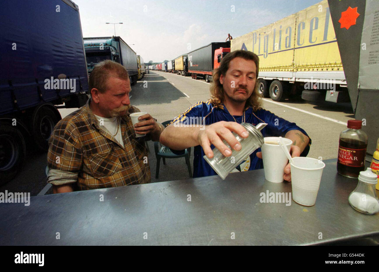 Lorry Drivers On Strike High Resolution Stock Photography and Images ...