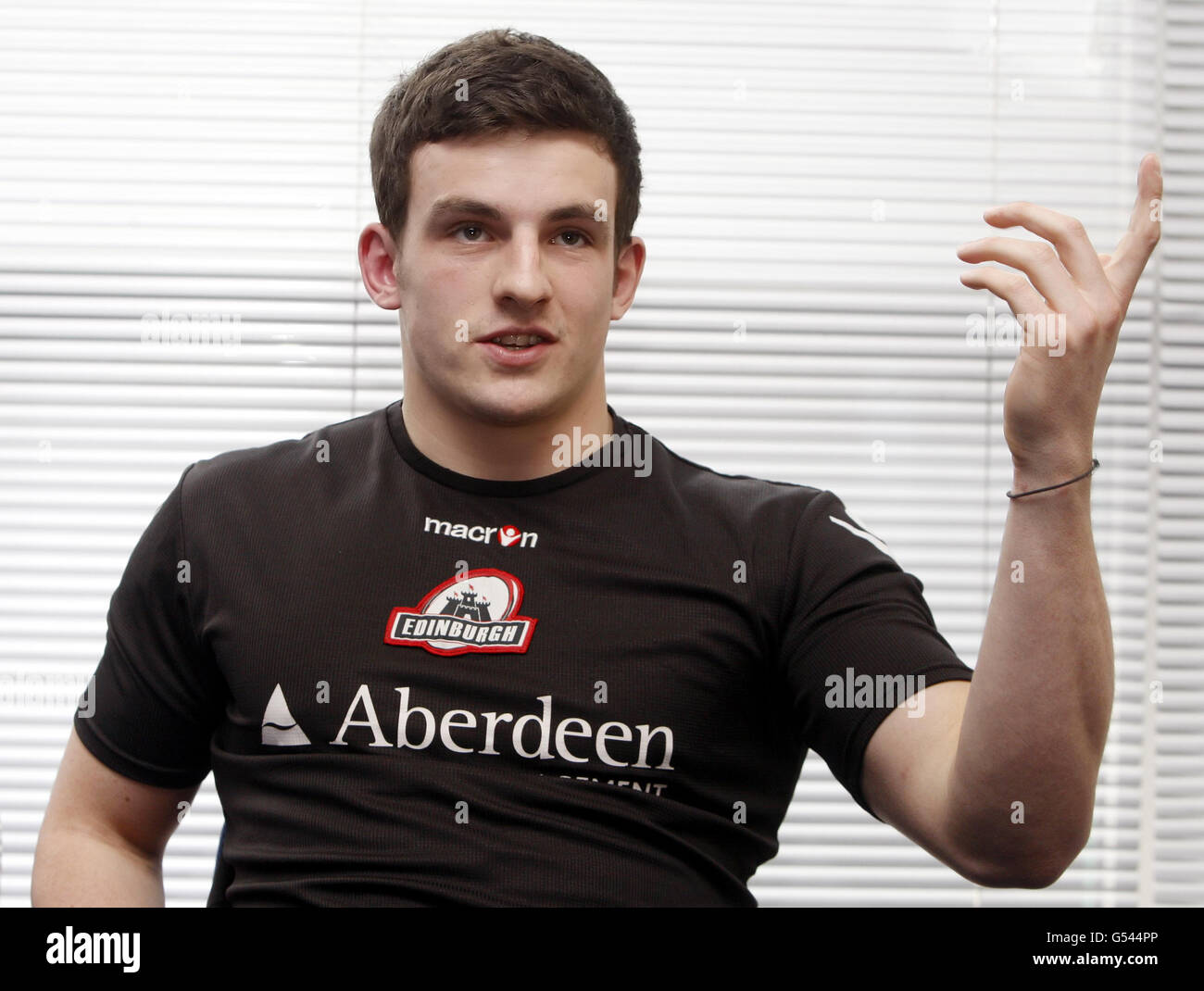 Matt Scott during the press conference at Murrayfield Stadium ...