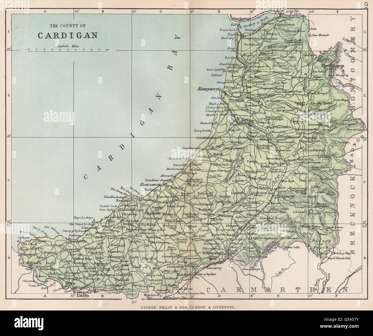 Aberystwyth map hi-res stock photography and images - Alamy