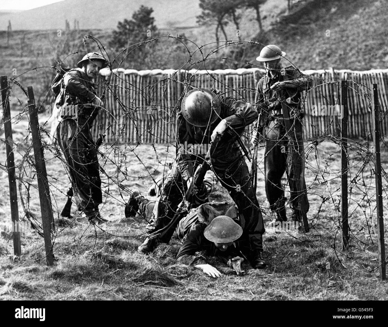 World War Two - British Empire - British Army - Training - 1942 Stock ...