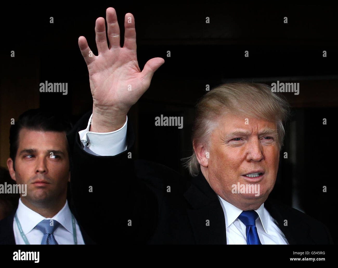 Donald Trump windfarm fight Stock Photo - Alamy