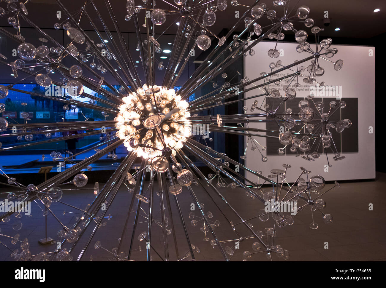 "The Last Scattering Surface” illuminated glass sculpture by Josiah ...