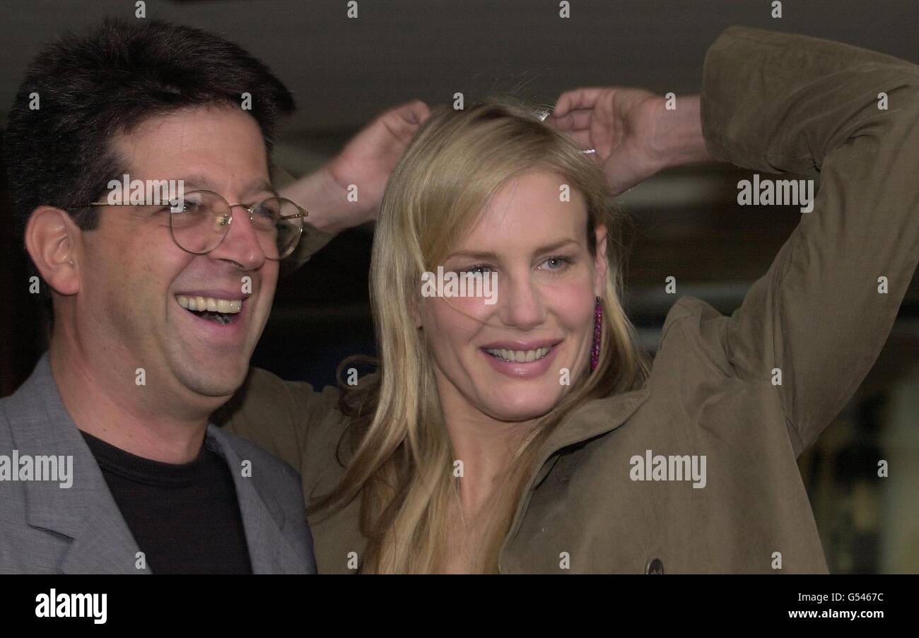 Hollywood star daryl hannah new leading man rolf saxon hi-res stock ...