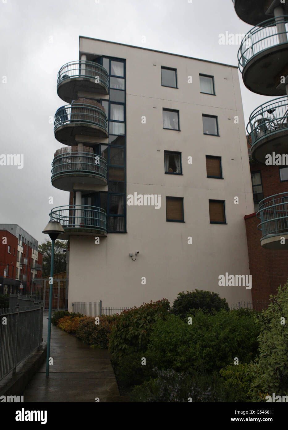 Where a two year old child fell from the window hi-res stock ...