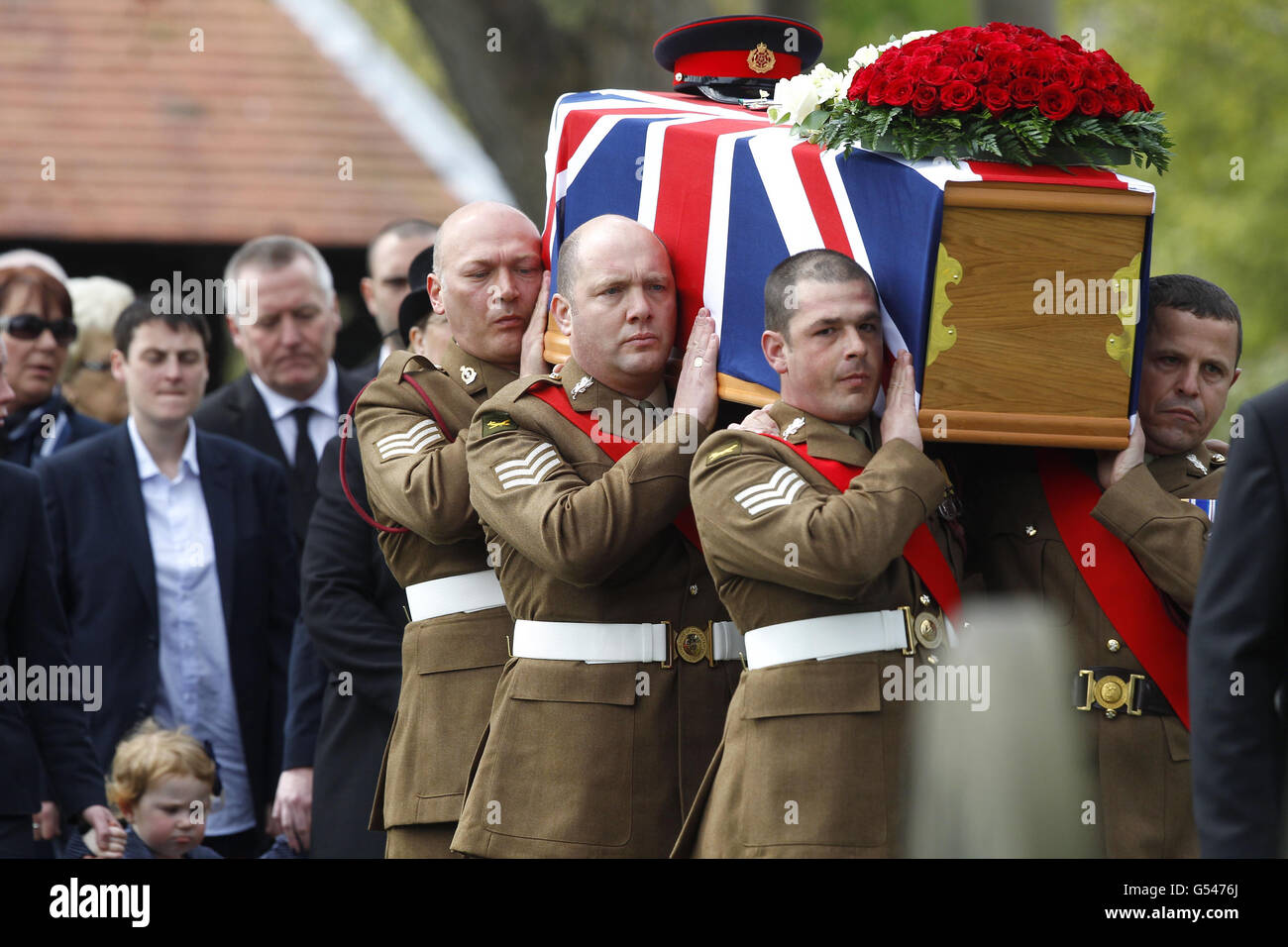 Sergeant Nigel Coup funeral Stock Photo - Alamy