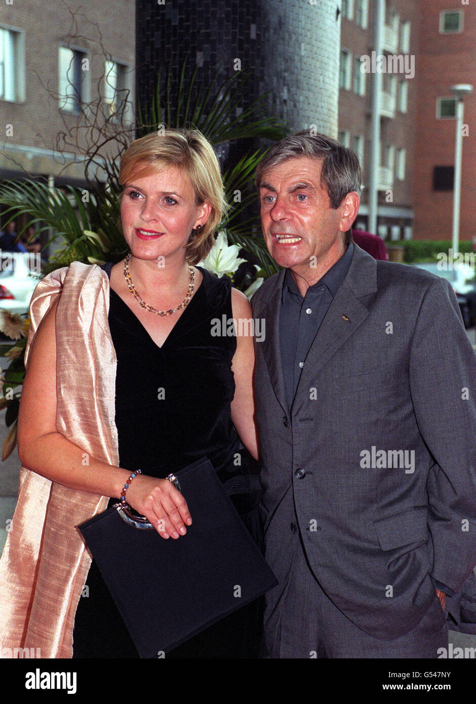 Actor Melvyn Hayes and his wife Jane arriving at BBC Television Centre ...
