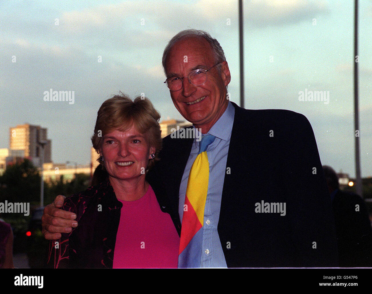 Television presenter Peter Snow and Ann McMillan arriving at BBC ...