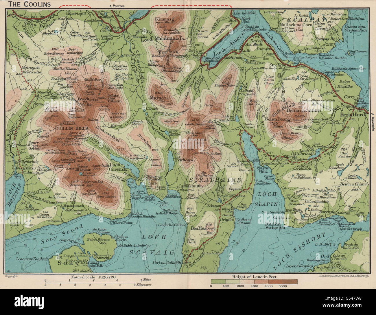 Map of the isle of skye hi-res stock photography and images - Alamy
