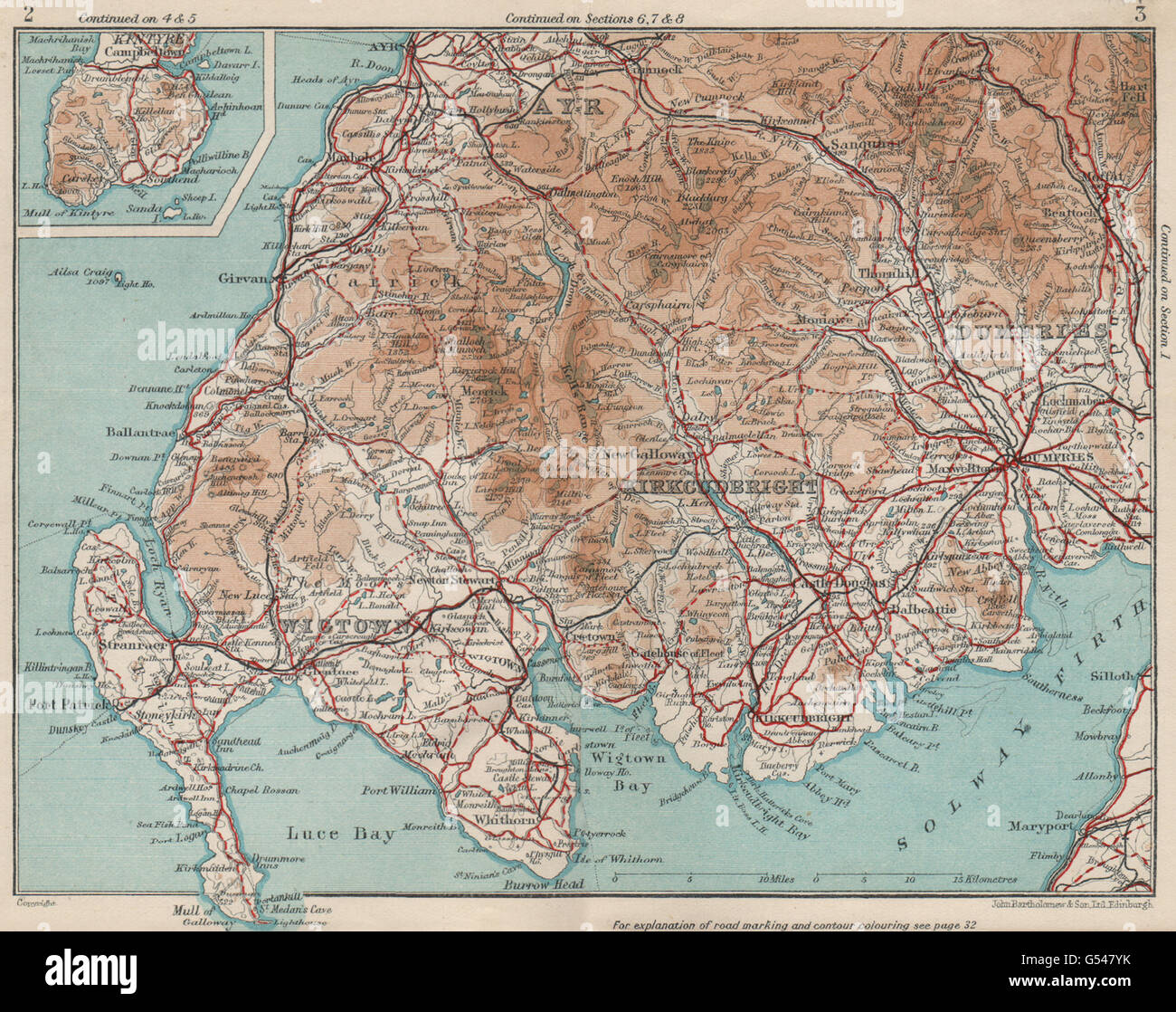 SW SCOTLAND.Dumfries & Galloway.Ayrshire.Wigtown Kirkcudbright.Scotland ...