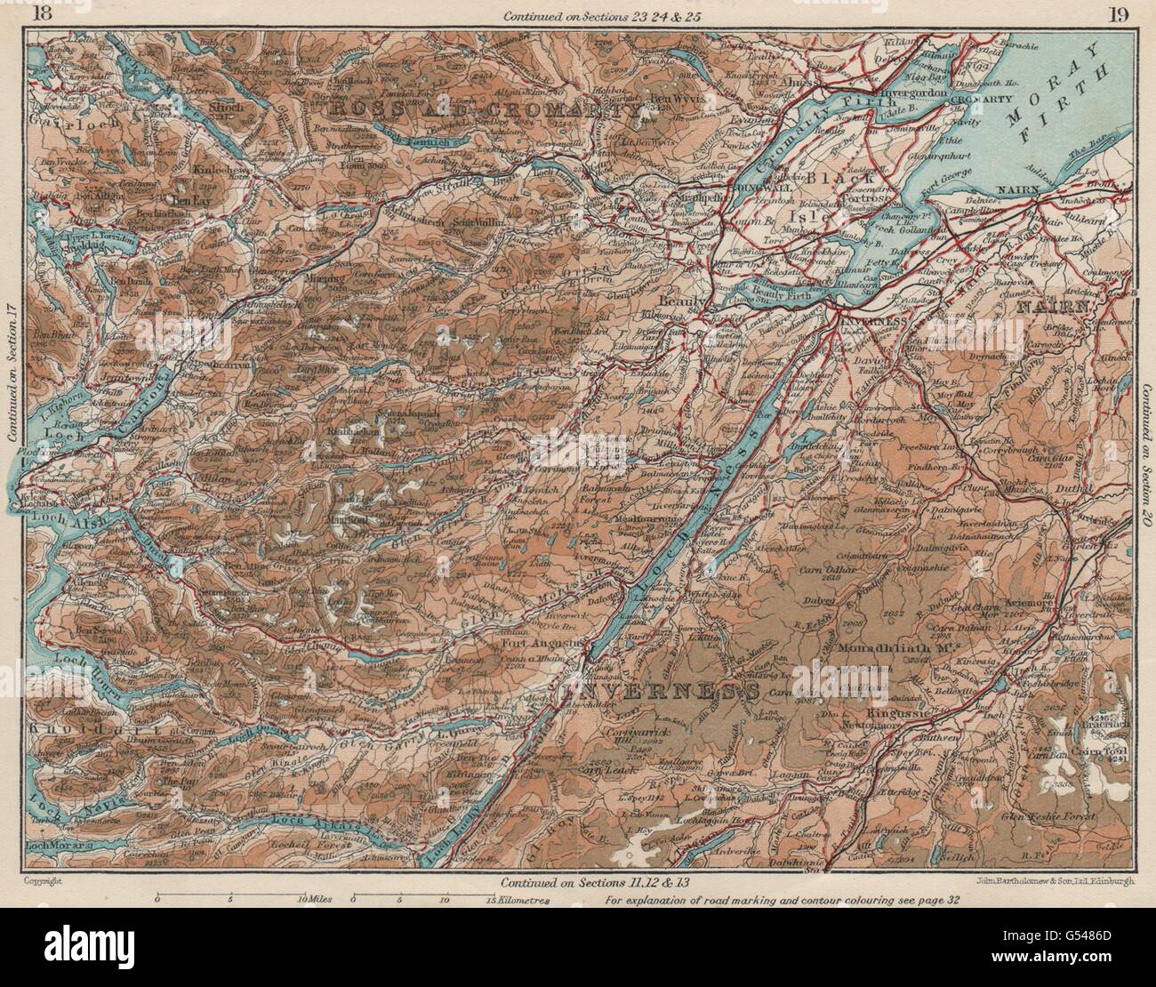 Map of moray firth hi-res stock photography and images - Alamy