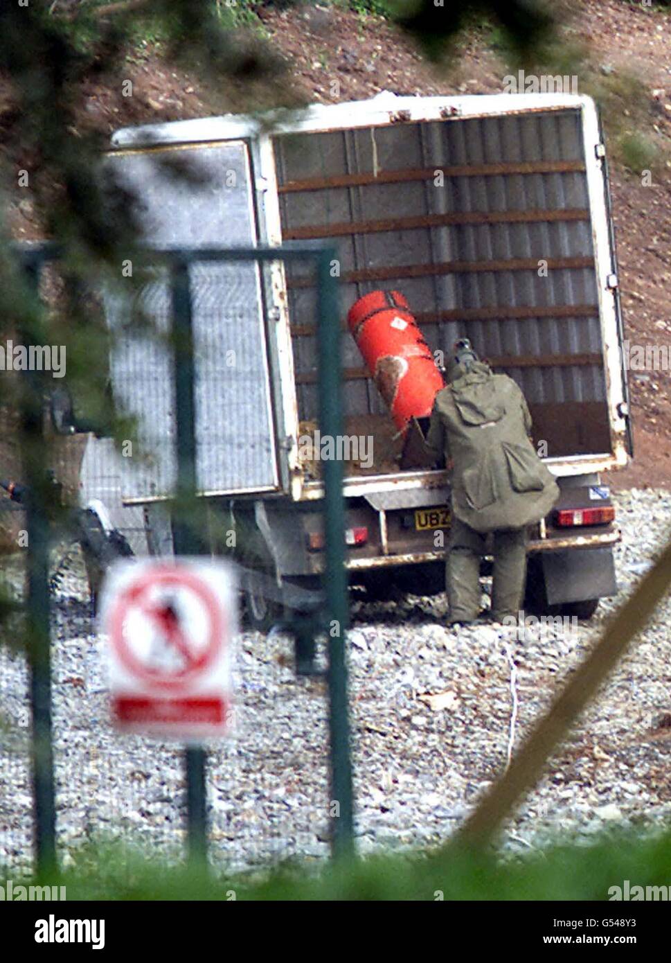 Mortar attack Armagh Stock Photo - Alamy