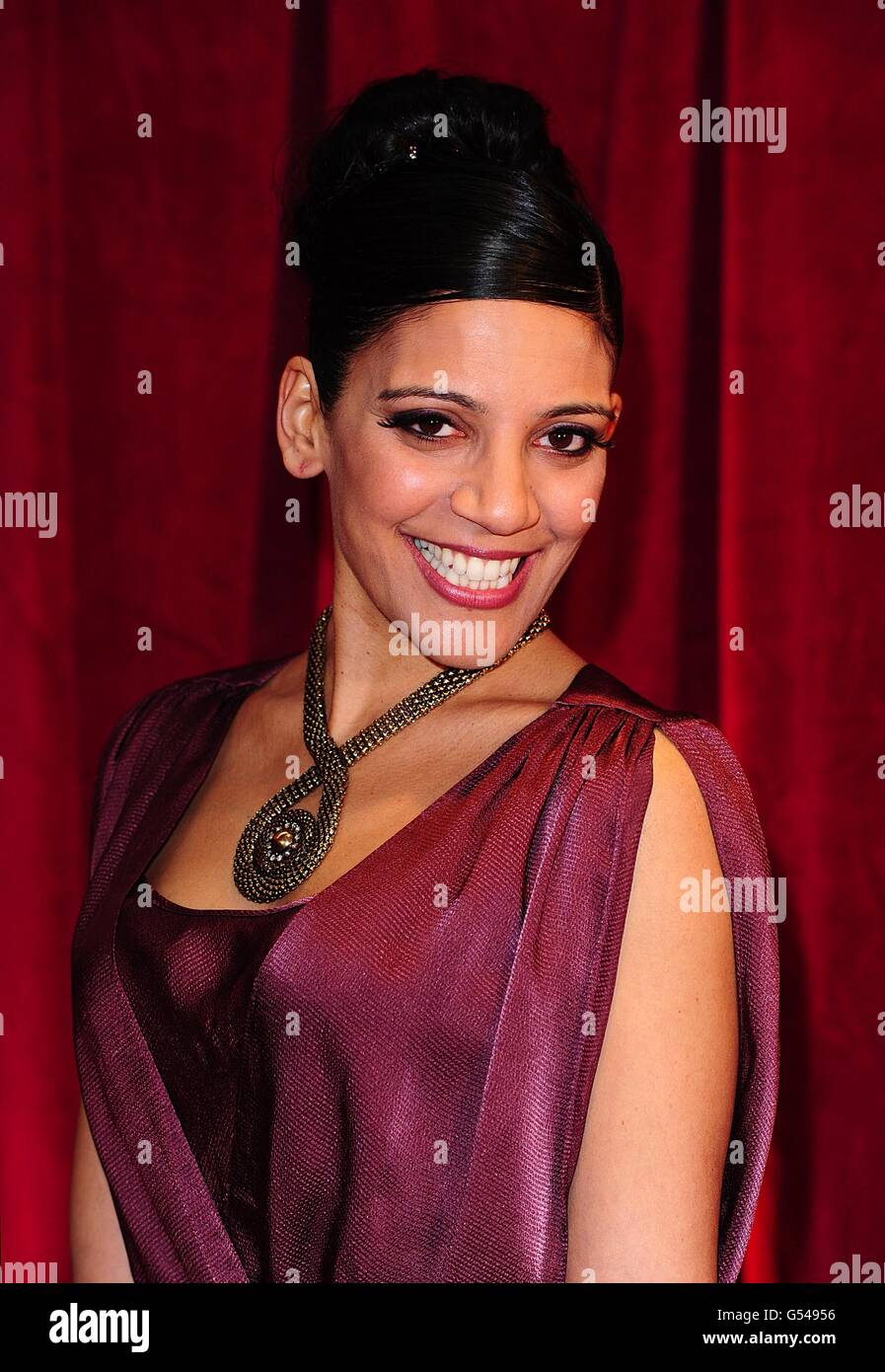 Vineeta Rishi arriving for the 2012 British Soap Awards at ITV London ...