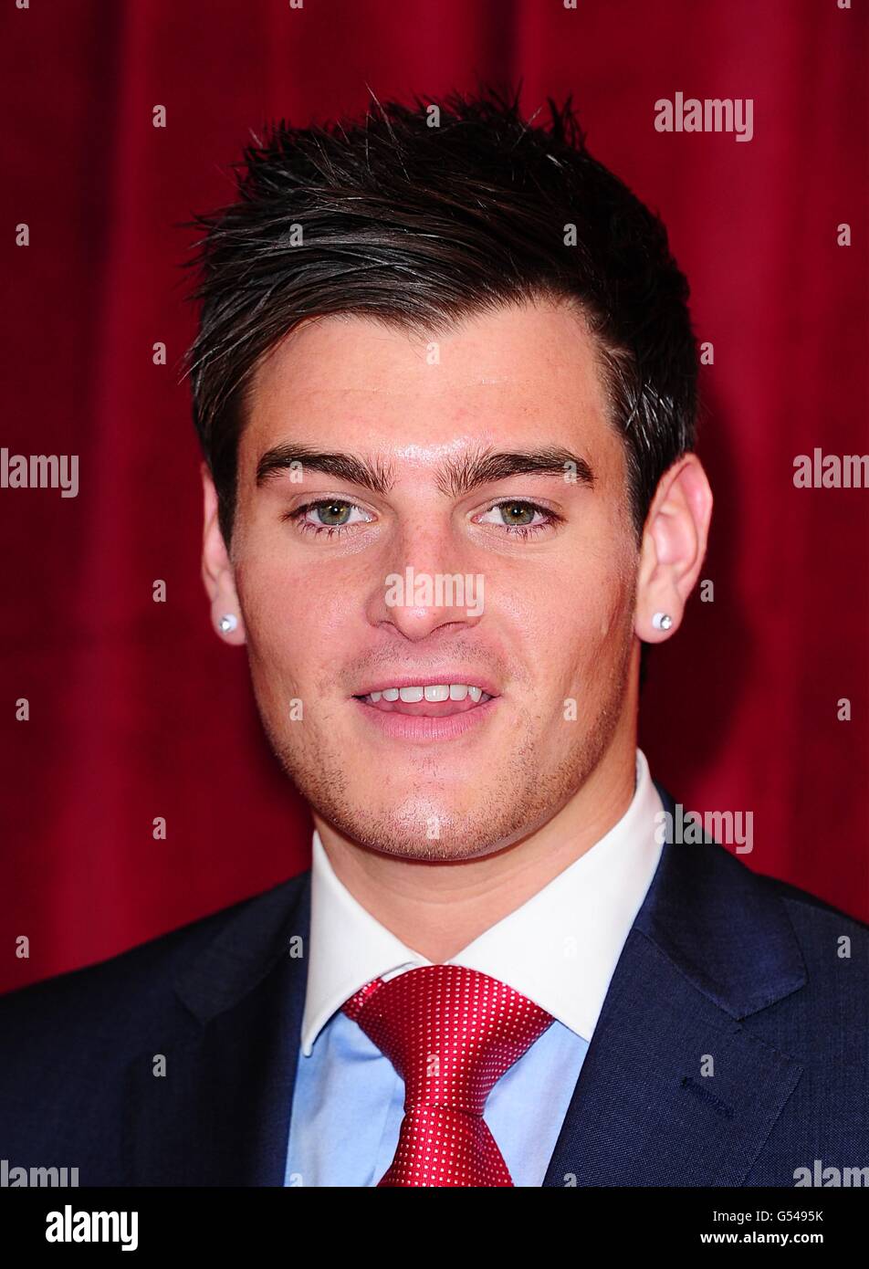 Matt Lapinskas arriving for the 2012 British Soap Awards at ITV London ...