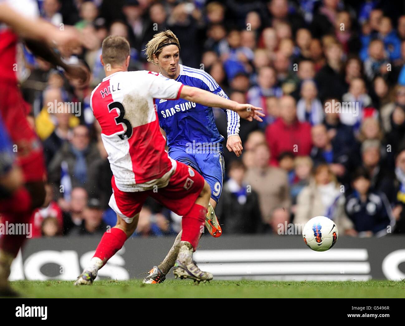 Chelsea's Fernando Torres scores his side's fifth goal of the game ...