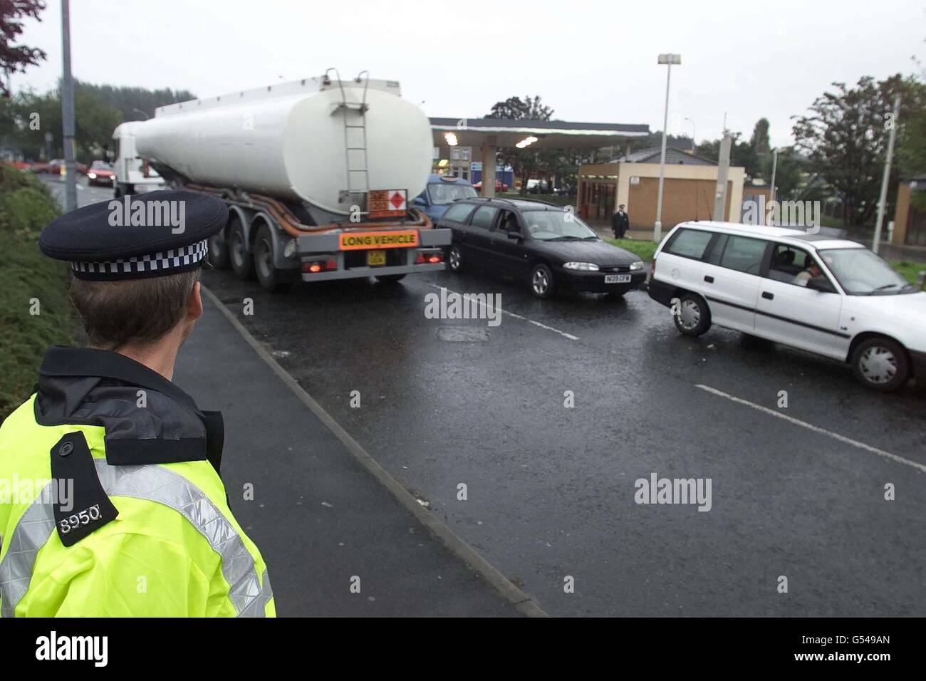 Petrol station tanker road cars hi-res stock photography and images - Alamy