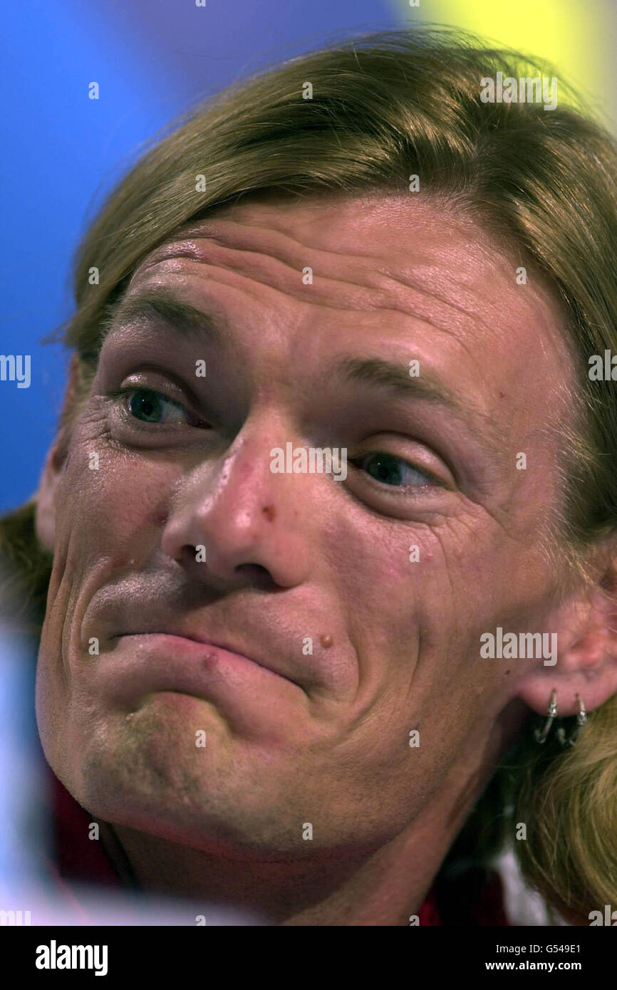 Olympics Tim Foster. British rower Tim Foster talks to the press during ...