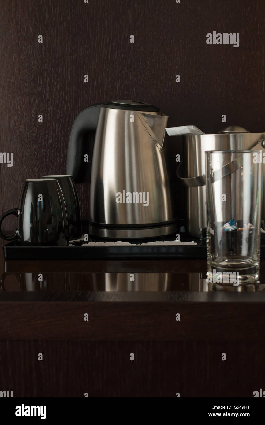 tea set in the hotel room Stock Photo - Alamy