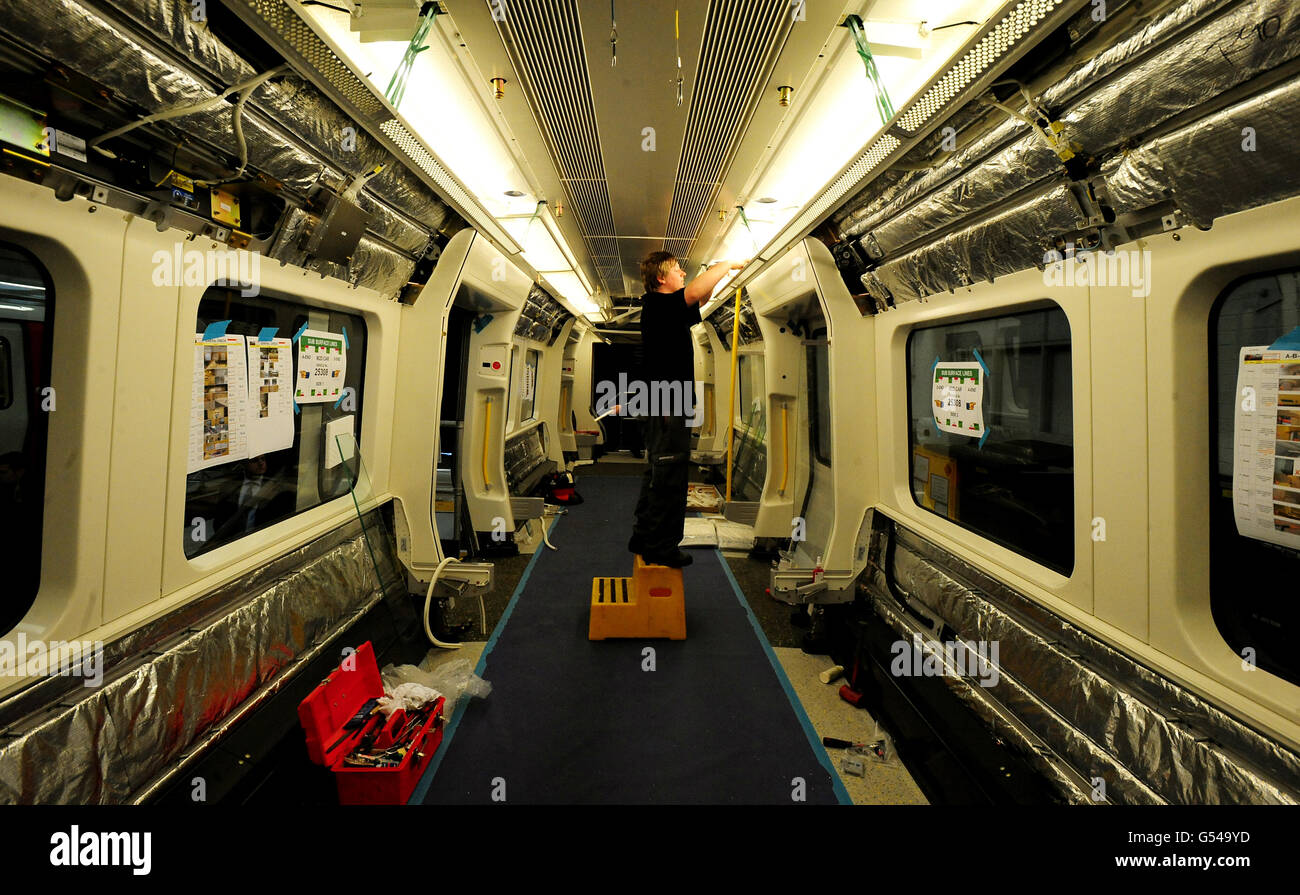 Production line at the Bombardier factory in Derby Stock Photo - Alamy