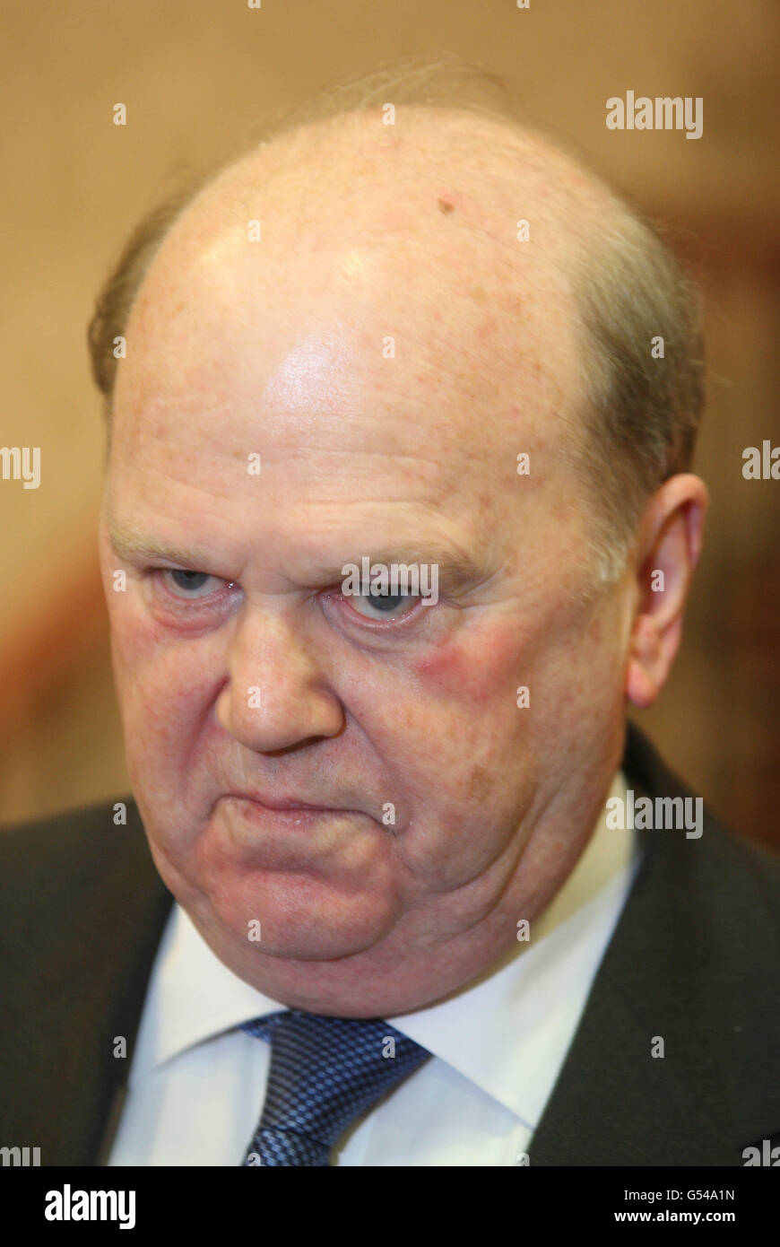 Finance Minister Michael Noonan, as Fine Gael launch their campaign for ...