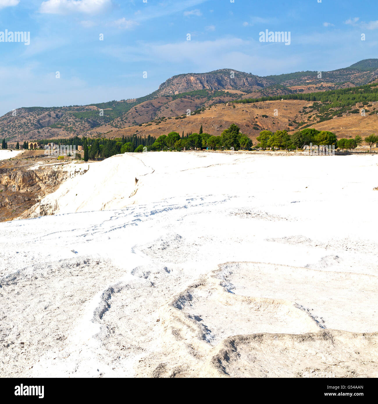 unique abstract in pamukkale turkey asia the old calcium bath and ...