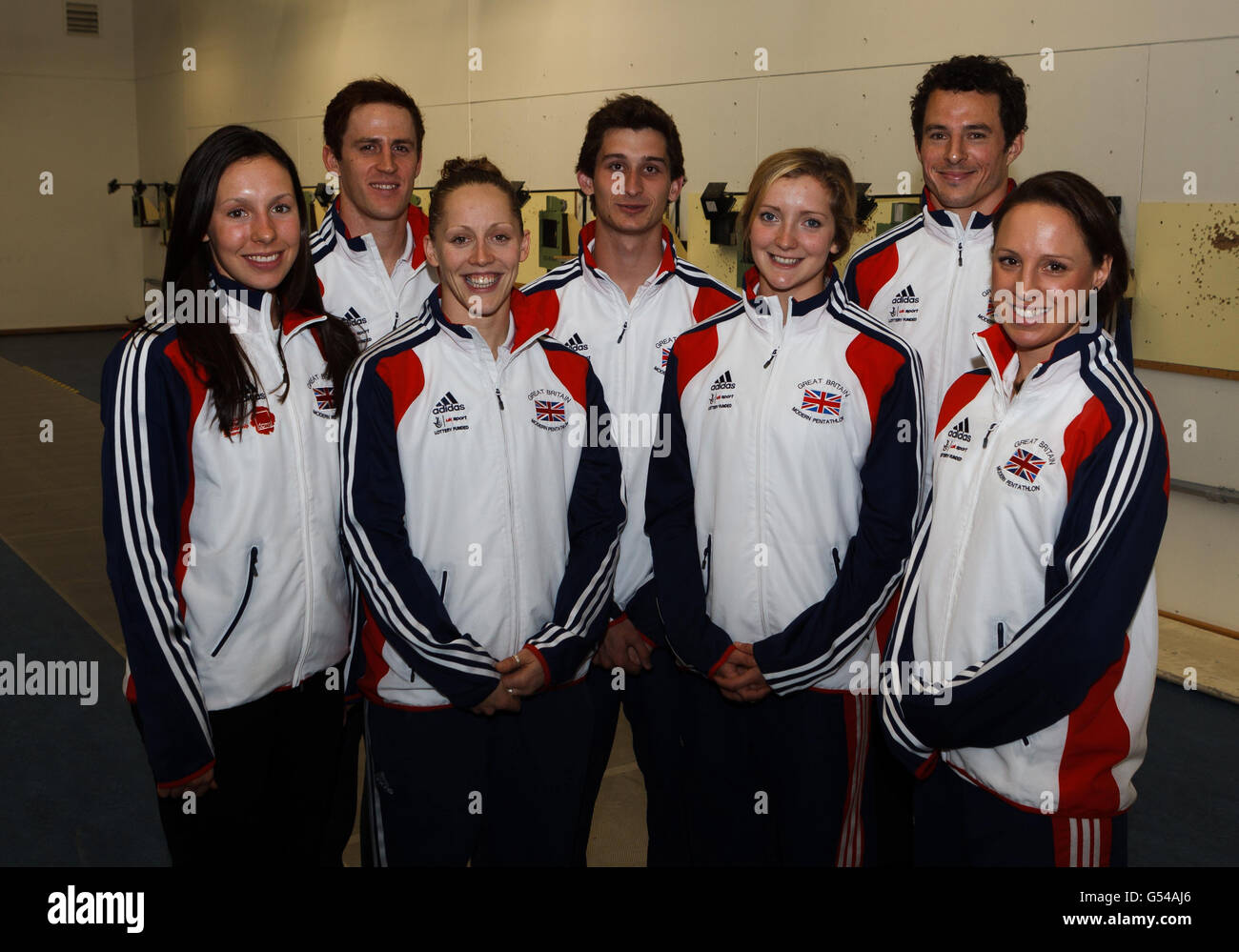 Great Britain's Pentathlon athlete's (left-right) Samantha Murray, Nick ...