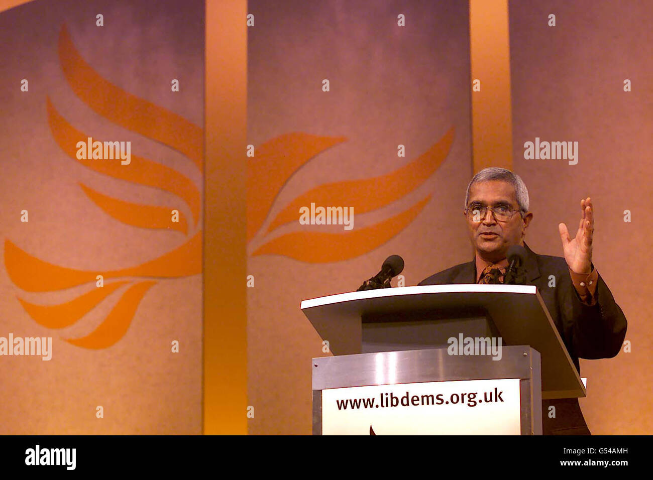 Lib Dem President Lord Dholakia Stock Photo - Alamy