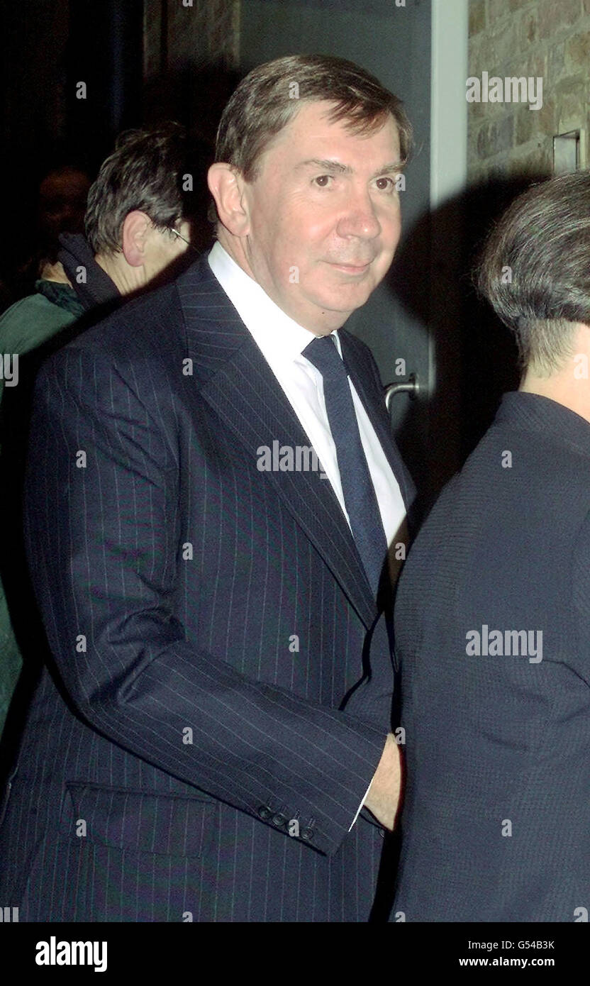 Lord Derry Irvine arrives at the Jerwood Gallery in London, to ...