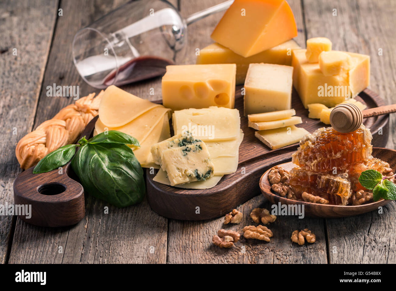 Various types of cheese Stock Photo - Alamy