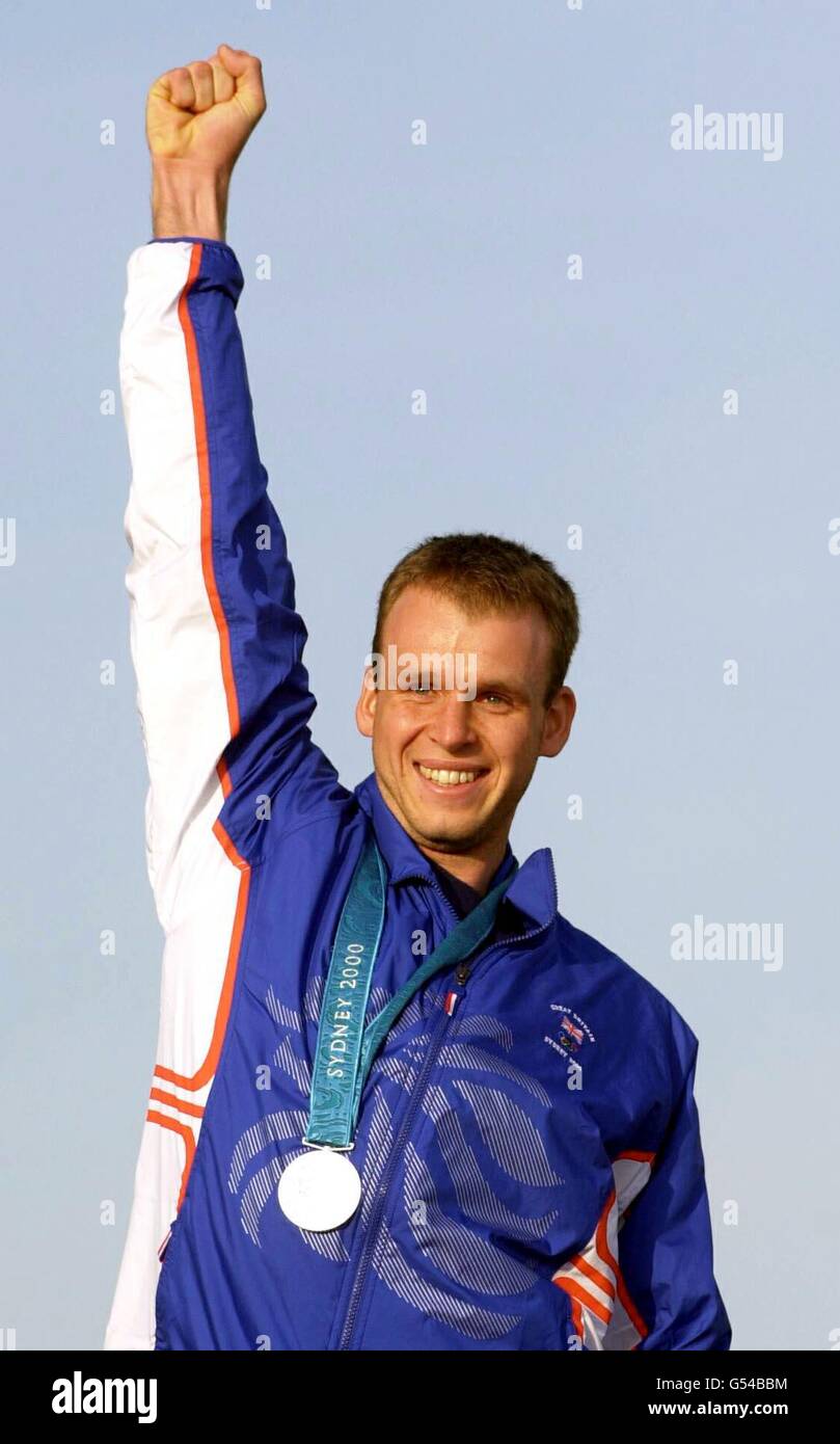 Great Britain's Paul Ratcliffe celebrates winning the Silver Medal in ...