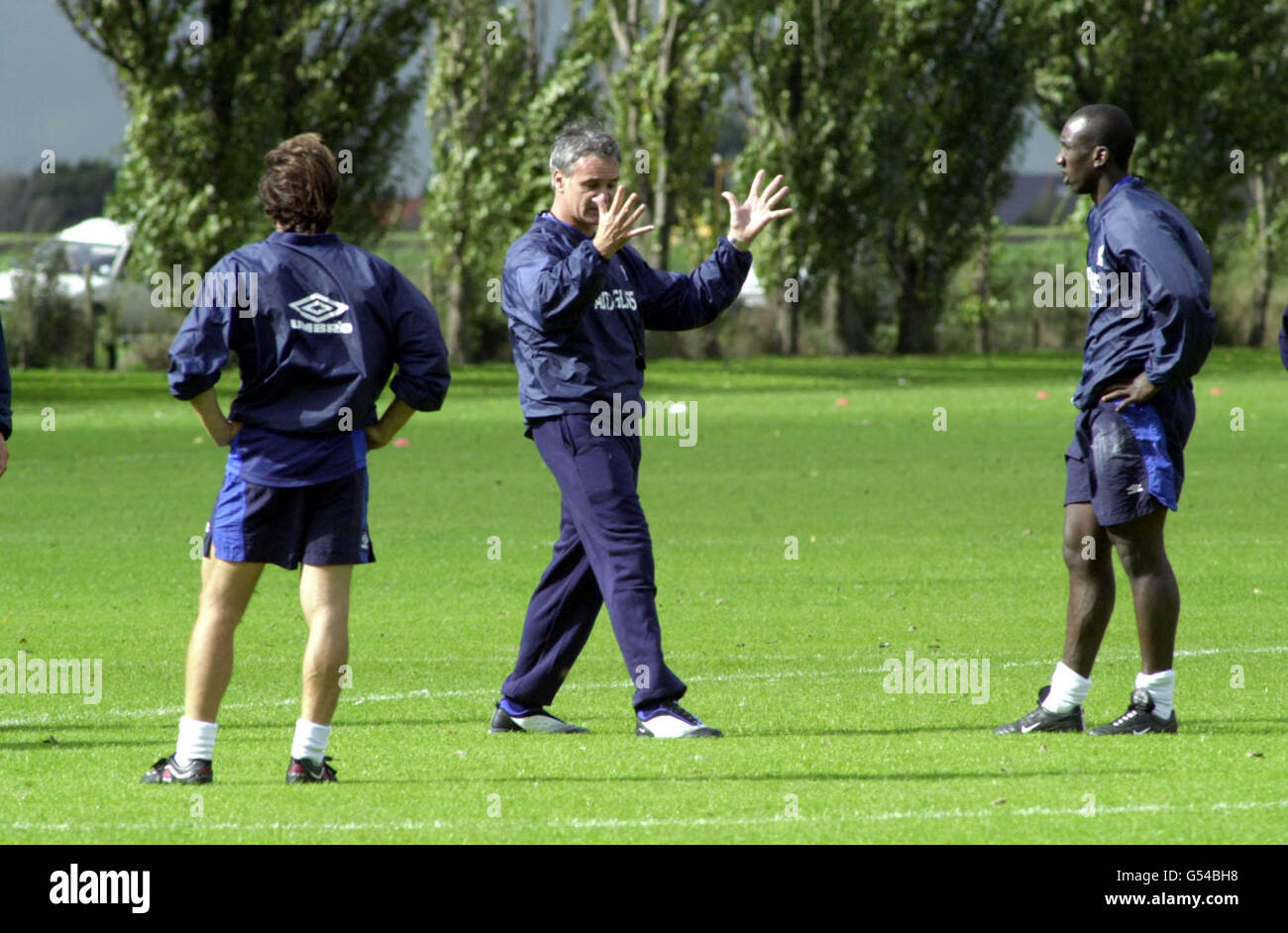 Chelsea Training Ranieri Stock Photo - Alamy