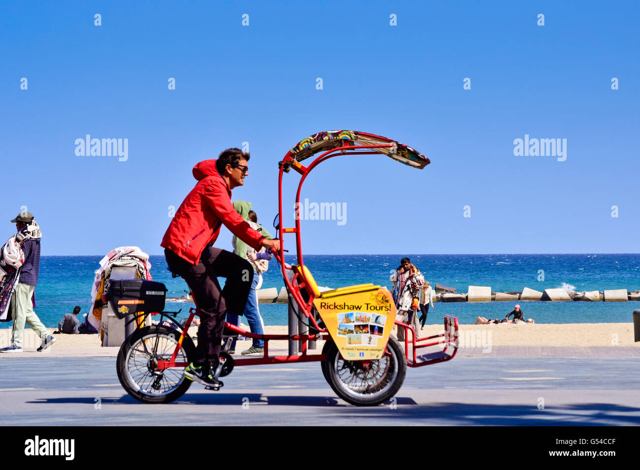 Rickshaw barcelona hi-res stock photography and images - Alamy
