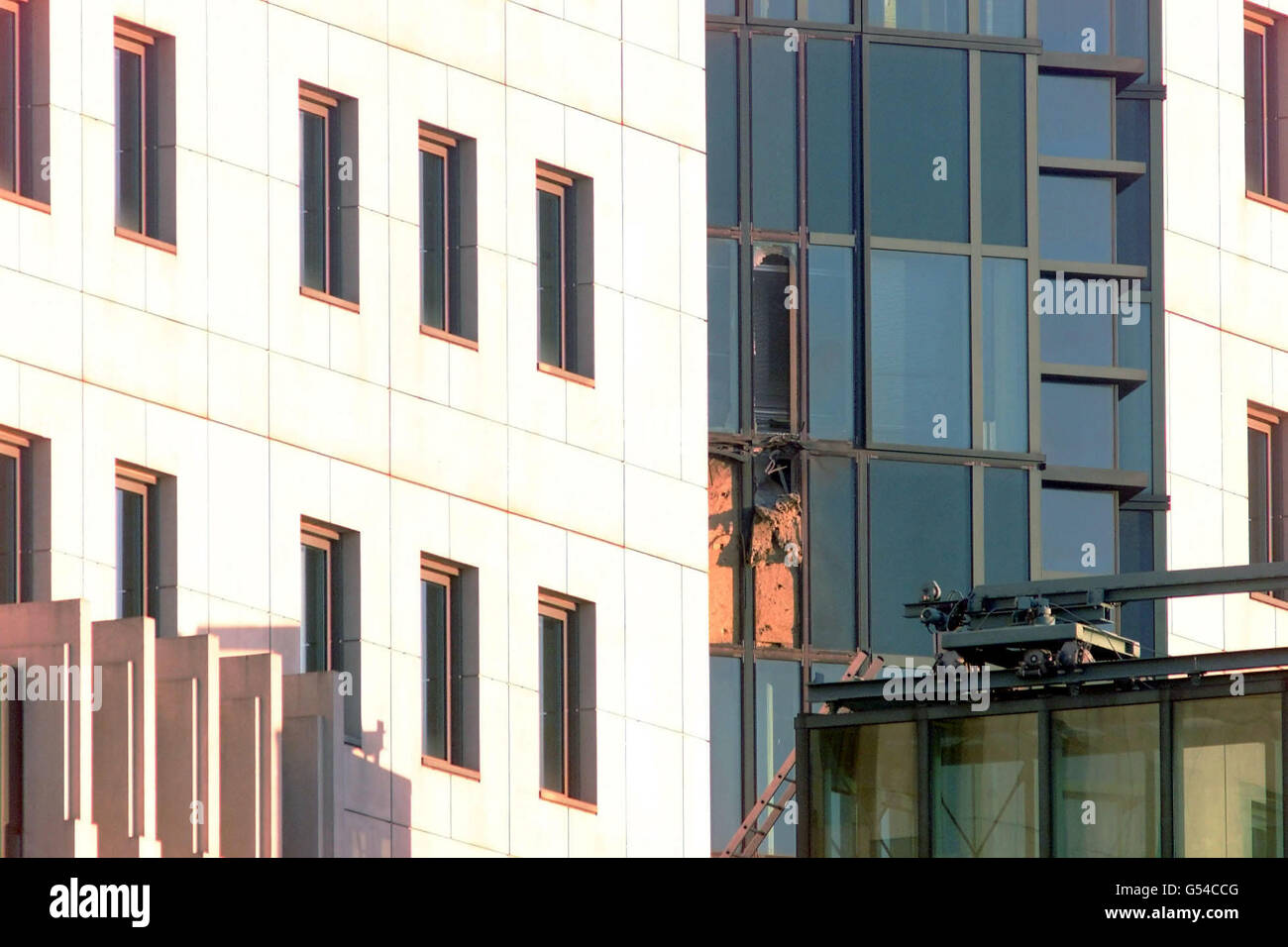 MI6 Bomb Blast damage Stock Photo - Alamy