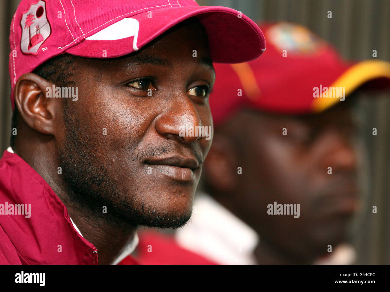 West Indies Captain Darren Sammy with Coach Ottis Gibson during the ...