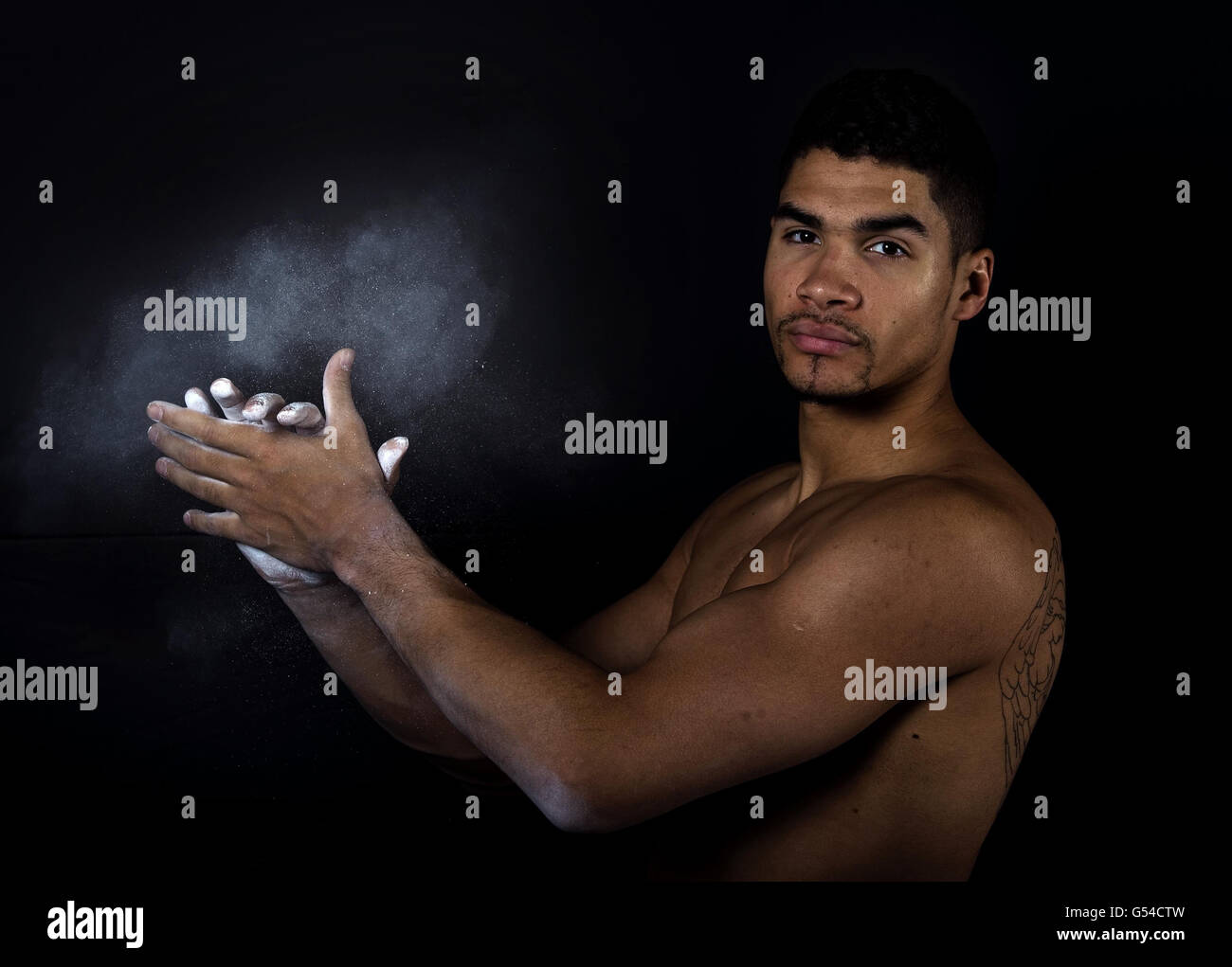 Great Britain's Louis Smith poses during the Media Day at Lilleshall ...