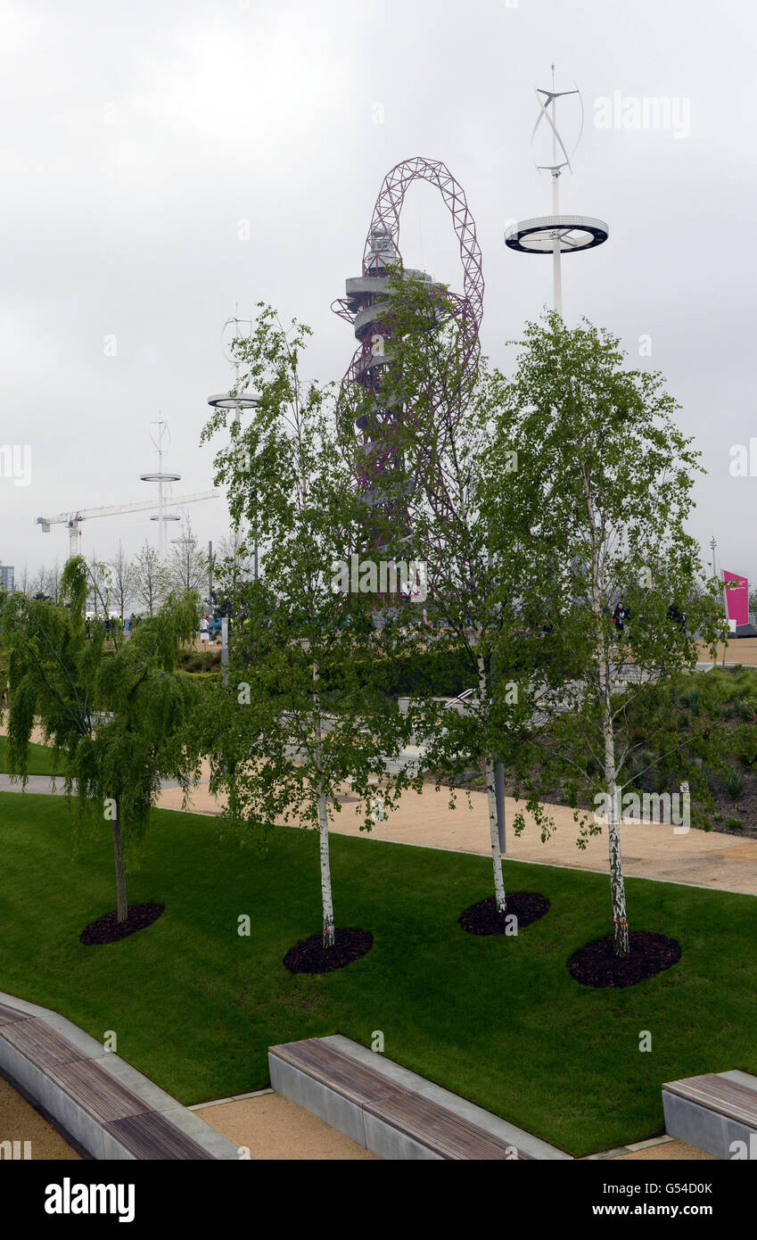 New trees planted at the olympic park hi-res stock photography and ...