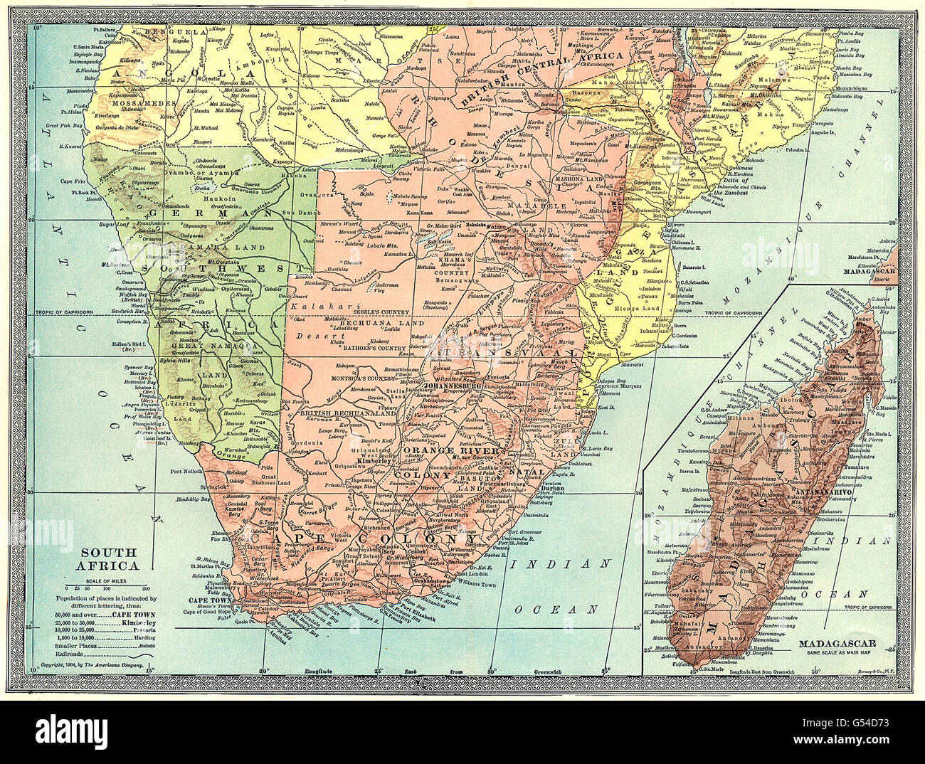 COLONIAL SOUTHERN AFRICA. Rhodesia. German Southwest Africa. Madagascar ...