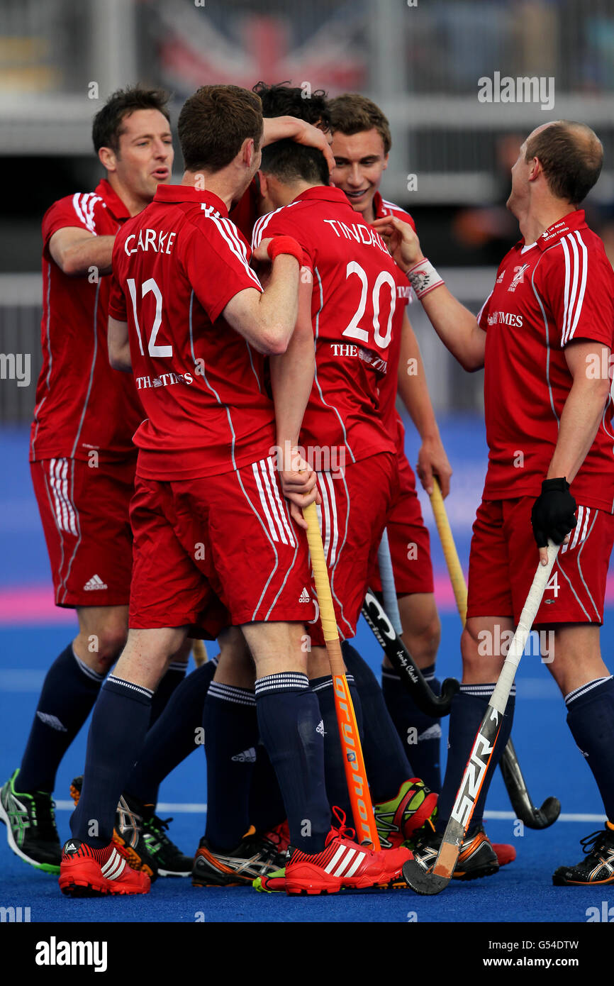 Great Britain's James Tindall celebrates his goal against Australia ...
