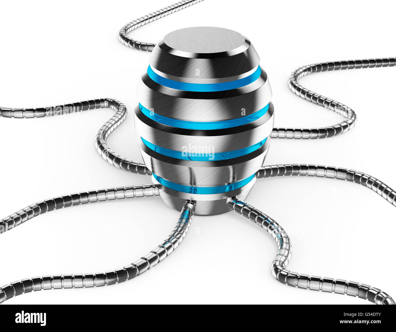 3d Big data concept. Isolated white background Stock Photo - Alamy