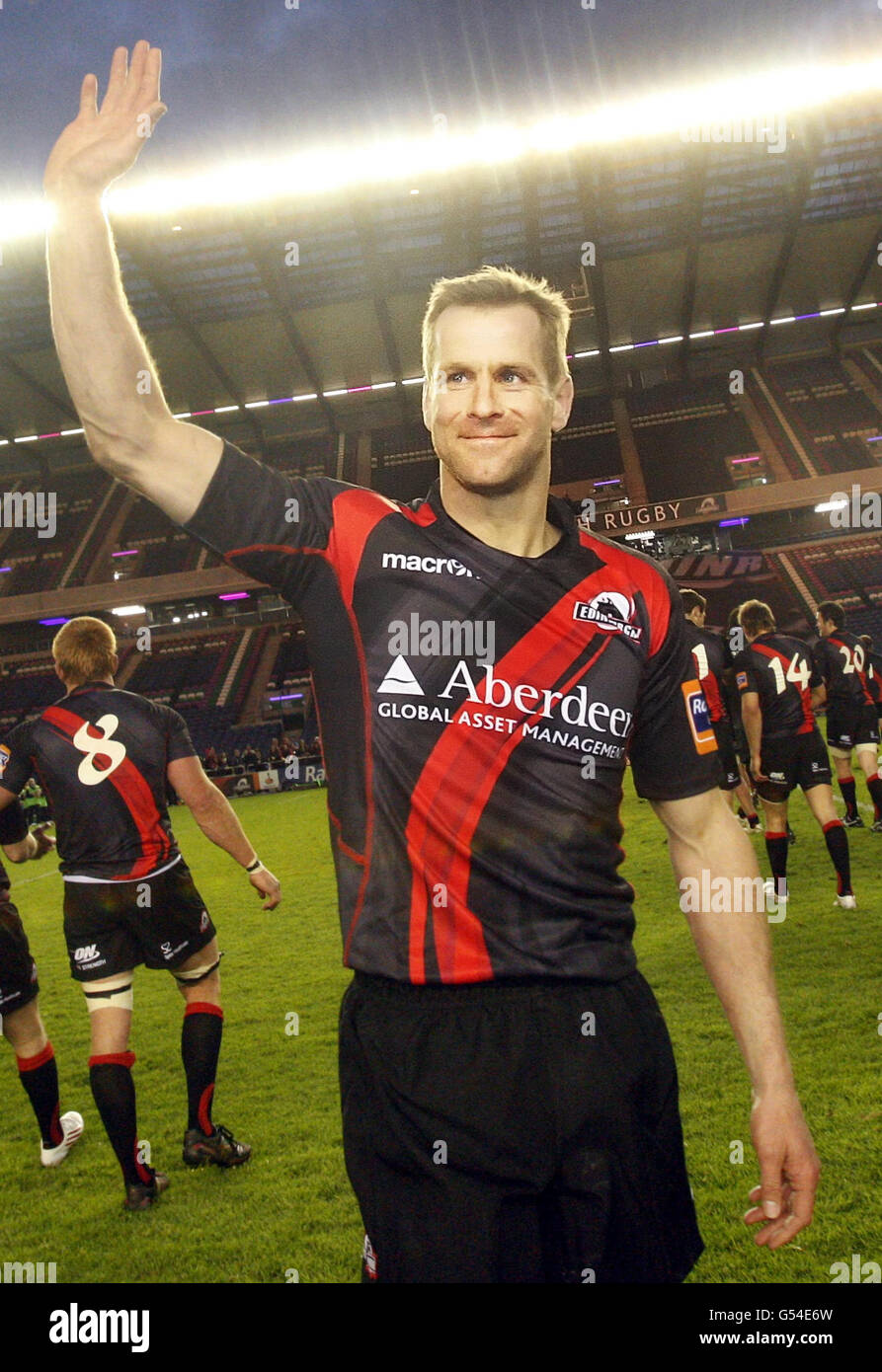 Edinburgh's Chris Paterson following his last match during the ...
