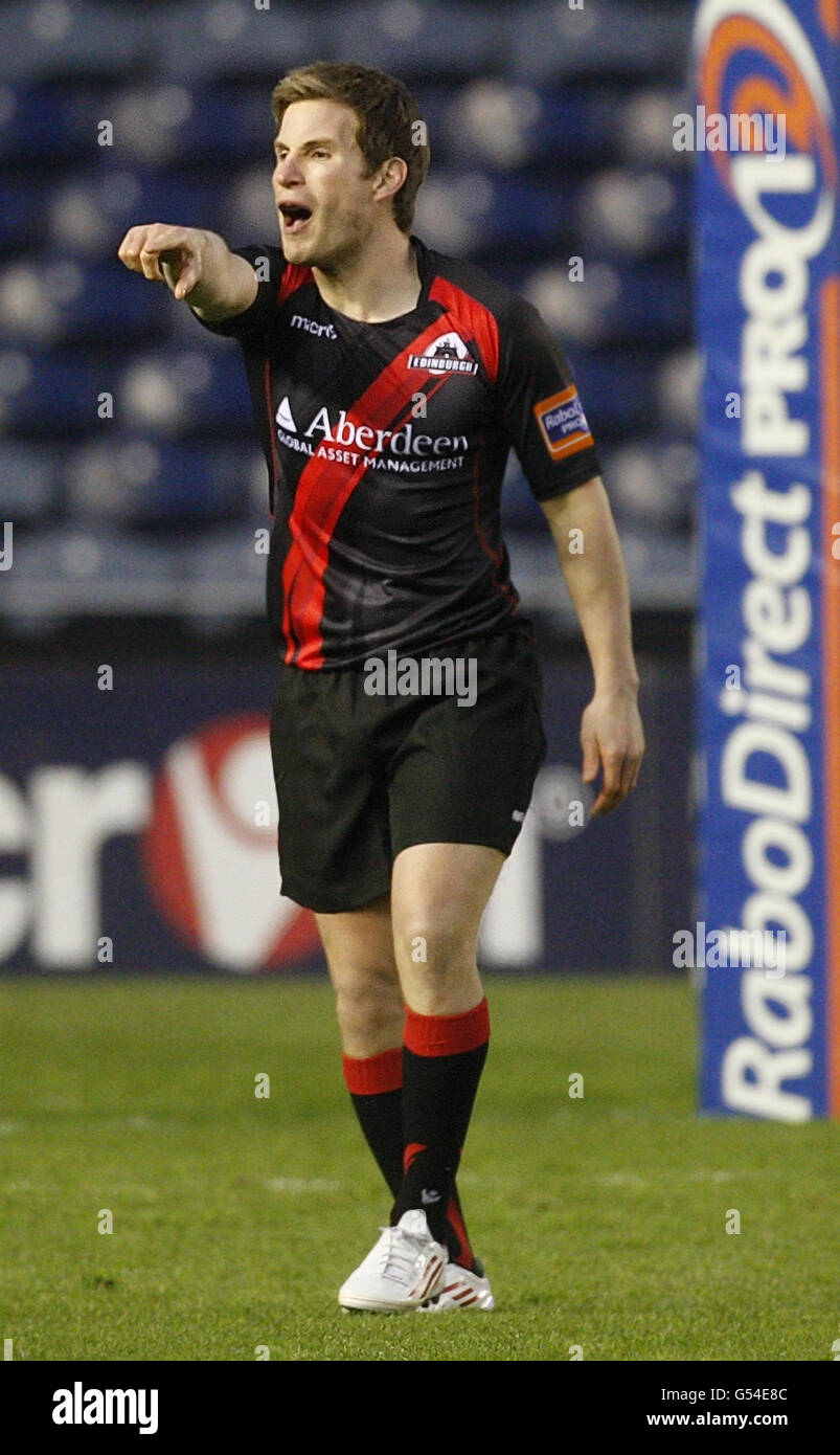 Phil Godman during his last match with Edinburgh during the RaboDirect ...